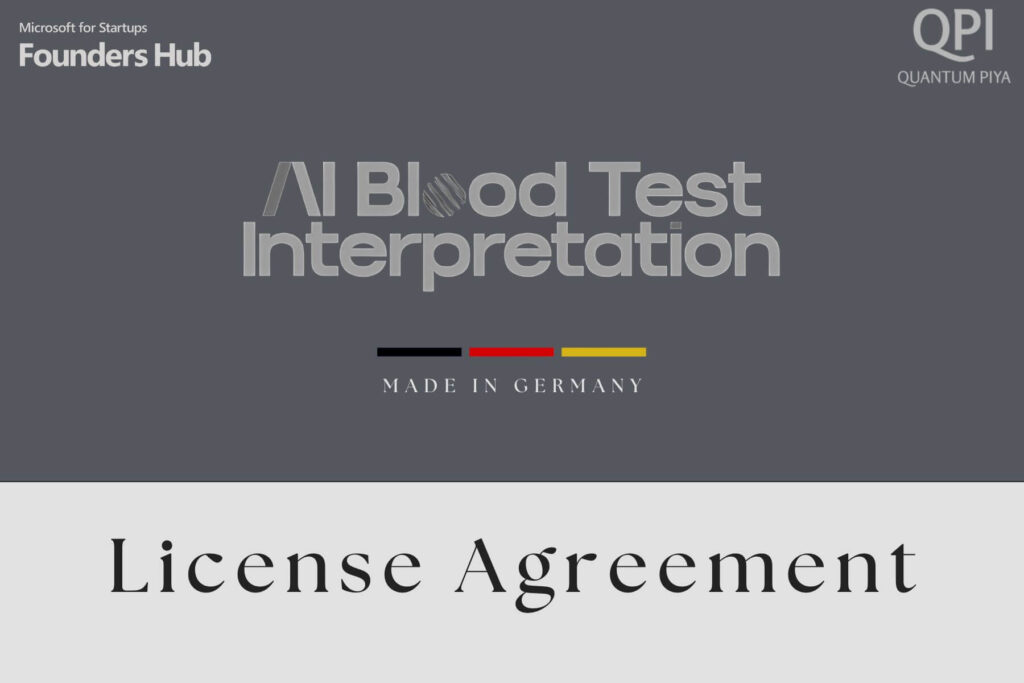 AI Blood Test Analyzer Software License Agreement - AI Blood Test ...